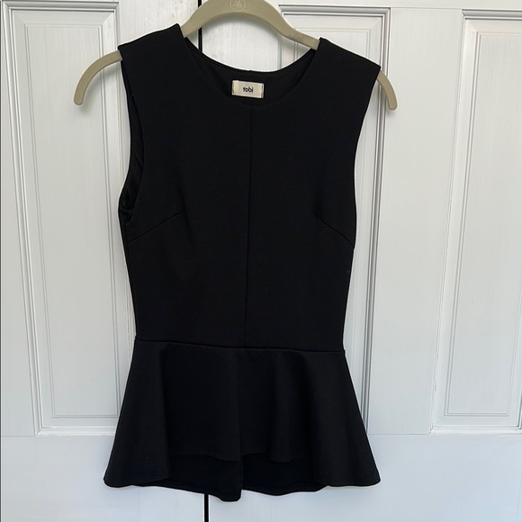 Tobi | Tops | Tobi Small Black Peplum Blouse | Poshmark